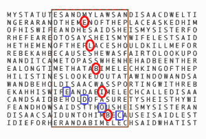 Equidistant Letter Sequences - Futility Closet
