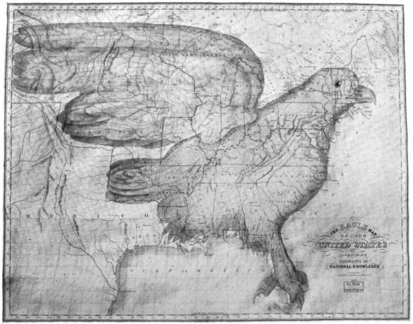 "The Eagle Map of the United States" - Futility Closet