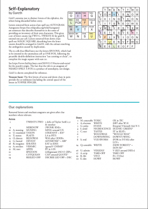 "Self-Explanatory" - Futility Closet